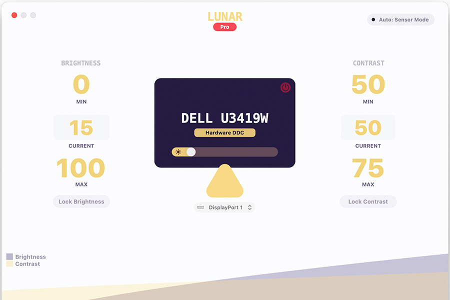 Free Download Lunar Pro MacOS – Software to help adjust brightness and volume on separate screens